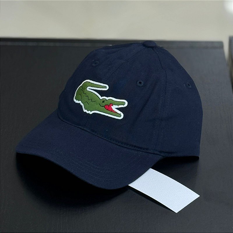 Boné Lacoste Big Croc - Azul Marinho RK867023166 - JNoriginalshop