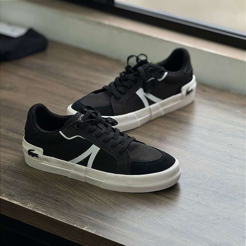 Tênis lacoste l004 - preto - JNoriginalshop