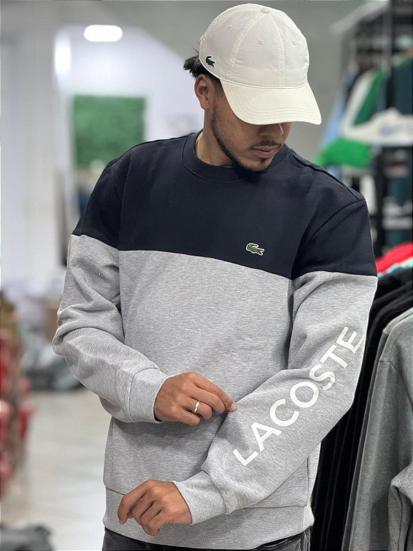 Moletom cinza letreiro Branco- SH8363-23-E6A - JNoriginalshop