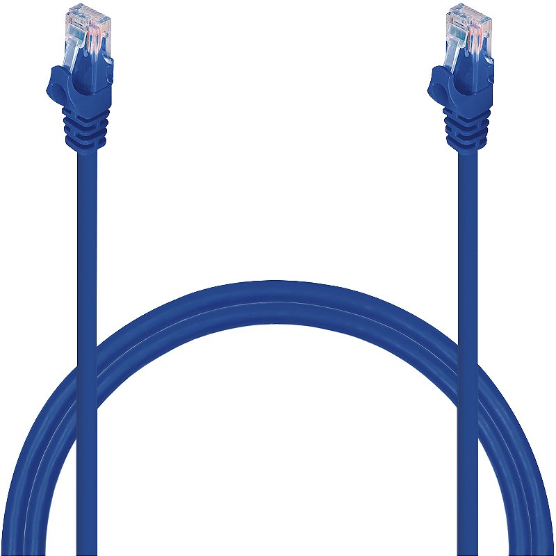 Cabo de Rede CAT6 RJ45 Azul MBtech GB51235 - 10 Metros - Mmicros ...