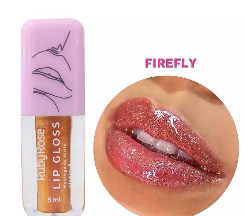 LIP GLOSS FIREFLY RUBY ROSE - La’ Make