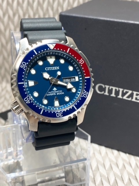 Relógio Citizen Ny0086-16l Promaster Marine Pepsi Automático ...