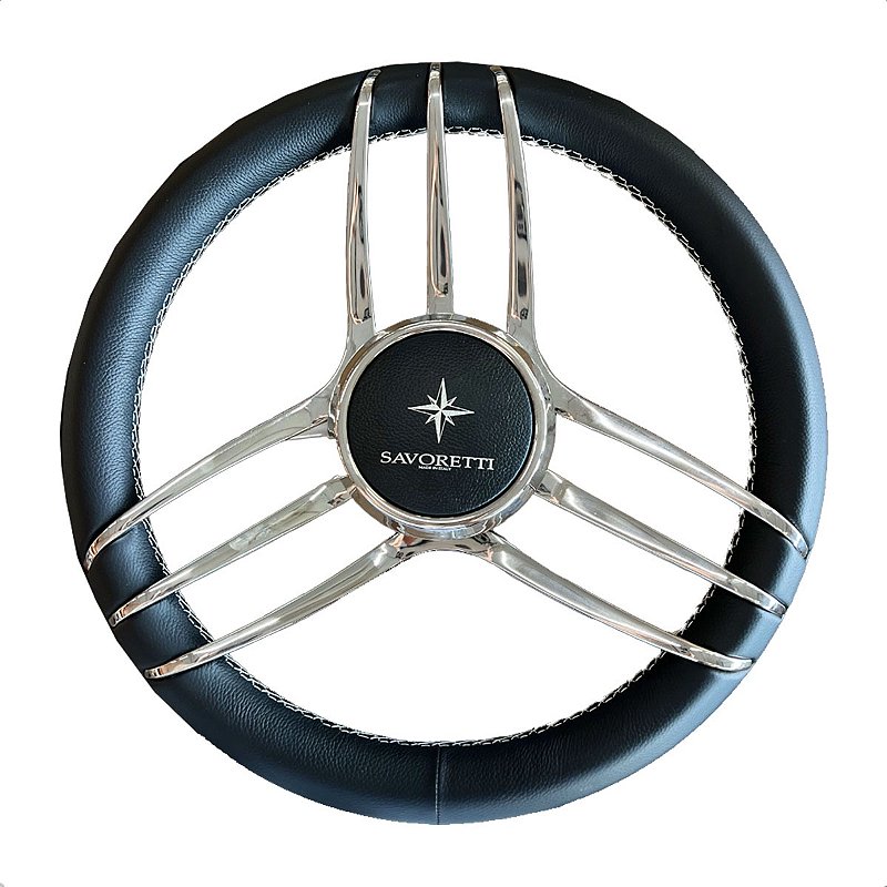 Volante Nautico Savoretti Para Lanchas Barcos De Luxo Inox - ABROLHOS ...