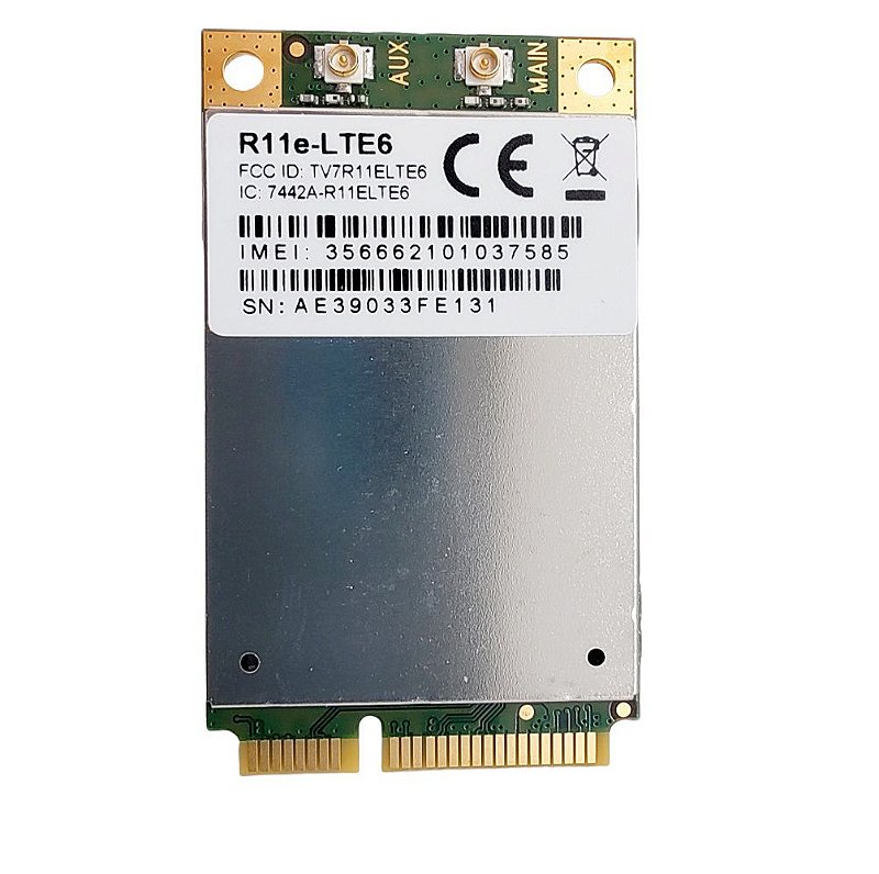 Mikrotik LTE miniPCI-e R11e-LTE6 2G/3G/4G/LTE - Biostech Conecta