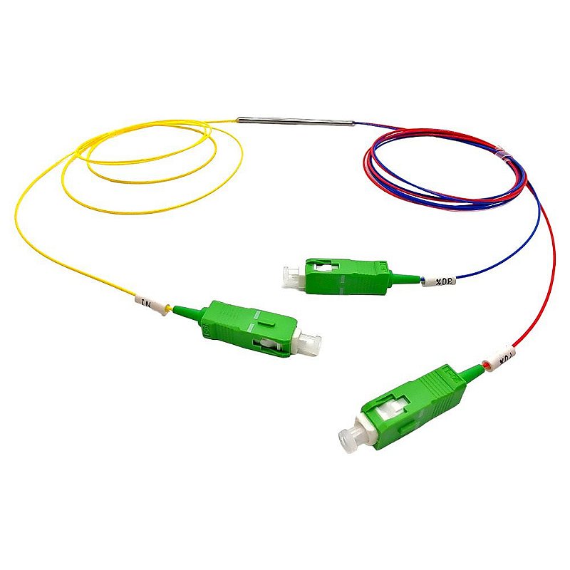 Splitter Hibrido 1x2 FBT 30-70% + 1x9 SC-APC PLC - Biostech Conecta