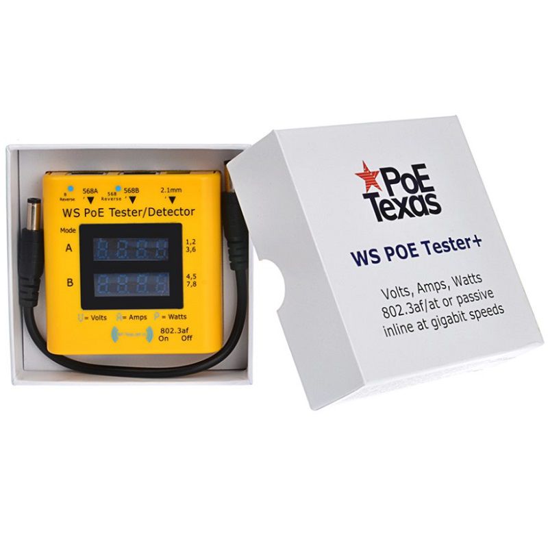 PoE Tester/Detector LCD Passivo DC 6V A 56V WS PoE Tester+ - Biostech ...