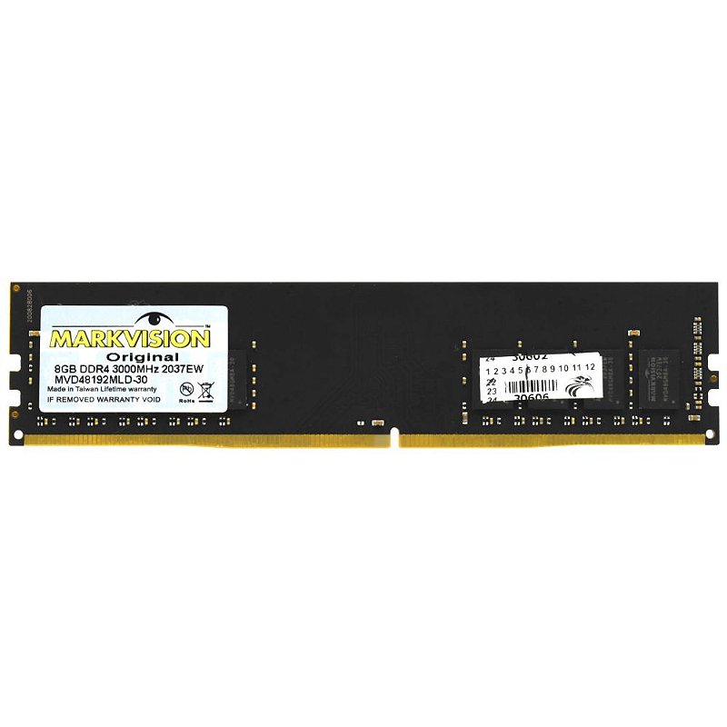Memória DDR4 8GB 3000MHz MARKVISION - MVD48192MLD-30 - Biostech Conecta
