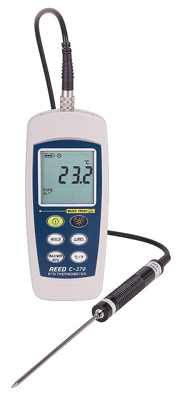 Termômetro RTD REED Instruments C-370-NIST, -148 a 572°F (-100 a 300°C ...