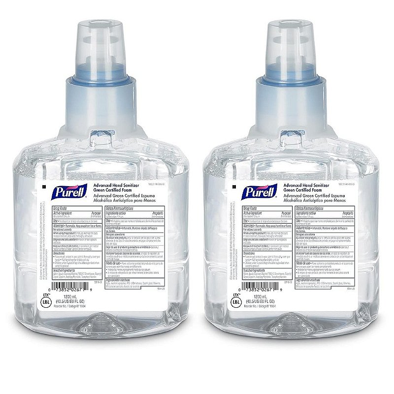Refil de Detergente para as Mãos PURELL LTX-12 Avançado Certificado ...