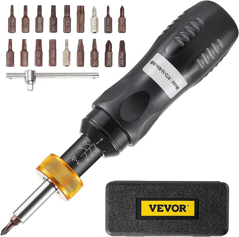 Chave de torque VEVOR, Chave de torque com encaixe de 1/4, Chave de ...