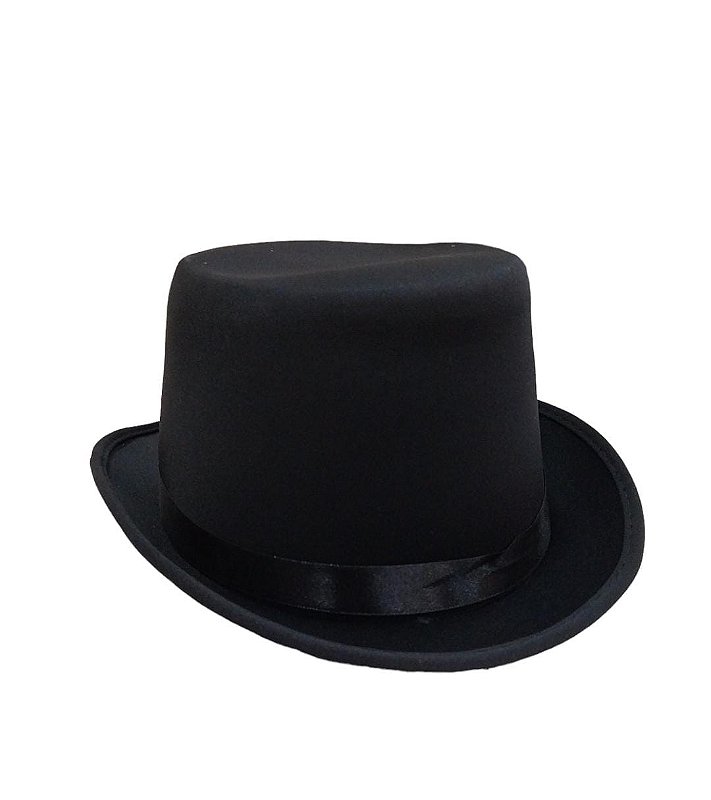 Cartola preta lycra - Fantasia E Folia