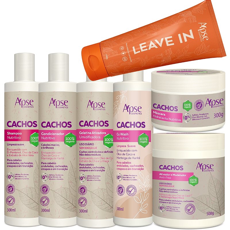 Kit Completo Cachos Com Co Wash Com Leave In Amazonico Apice - Entrega ...