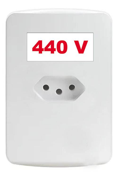 Etiqueta de Sinalização 440v Volts 16 Unidades - Look Placas de Sinalização