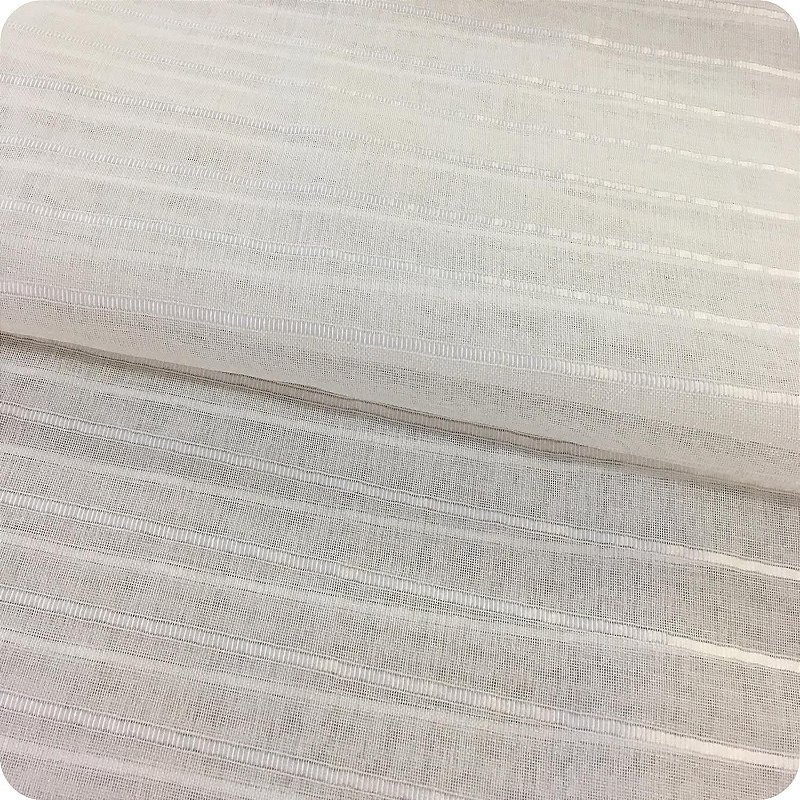 Tecido Voil Strip Para Cortinas Com 2,80m Larg Marfim Listras Finas ...