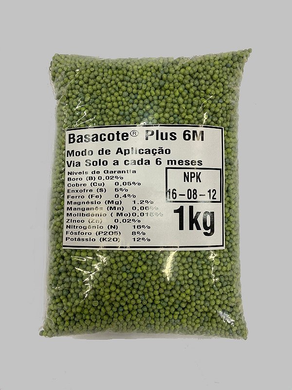 Basacote® Plus 6M 16-8-12 Fertilizante de Liberação Controlada - 1KG ...