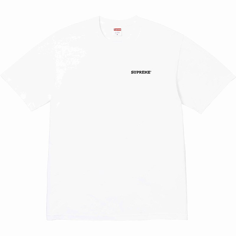 supreme patchwork tee white - Loro - Itens Exclusivos e Limitados