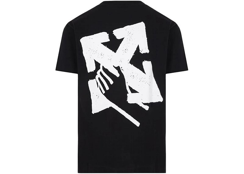 OFF-WHITE Hand Arrow Slim T-shirt Black/White - Loro - Itens Exclusivos ...