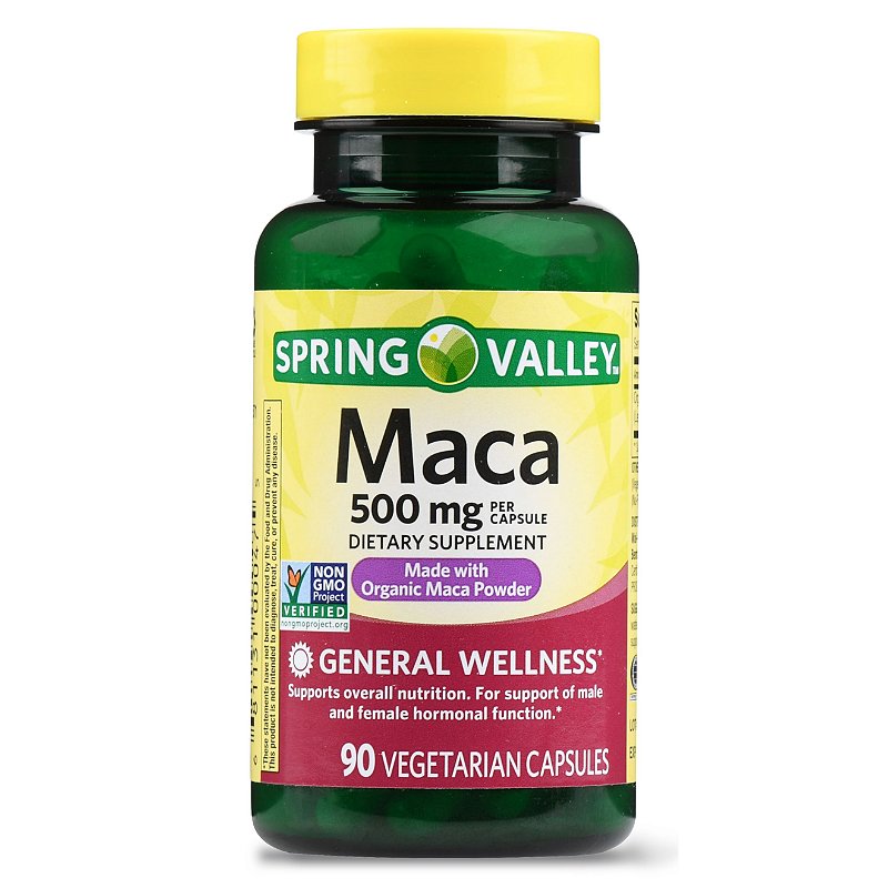 Maca 500mg - Vitamina Spring Valley - 90 unit - FM LOJA - Produtos ...