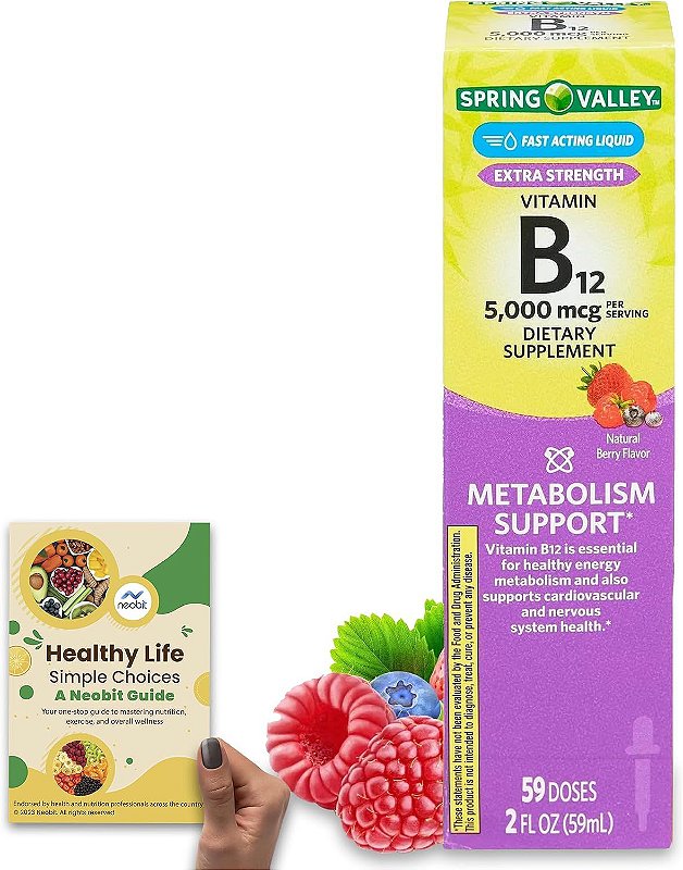 Complex B12 Liquido, Vitamina Spring Valley - 59ml - FM LOJA - Produtos ...