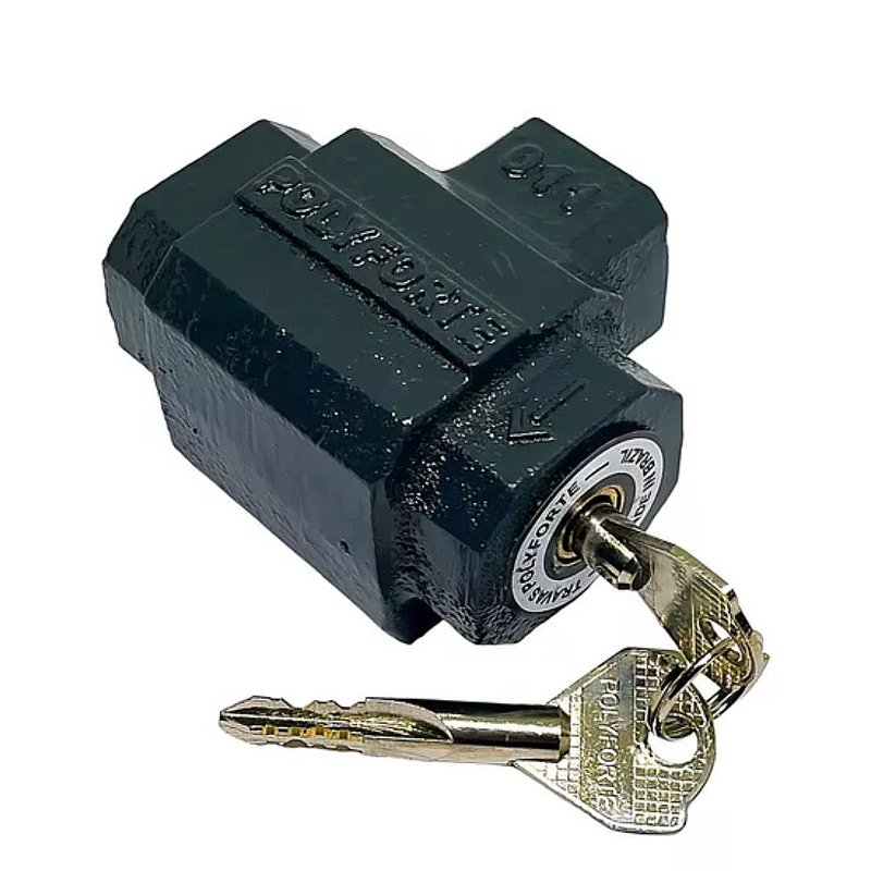 Cadeado de Solo PolyForte Tetra Chave 011T Externa - Okey Chaves