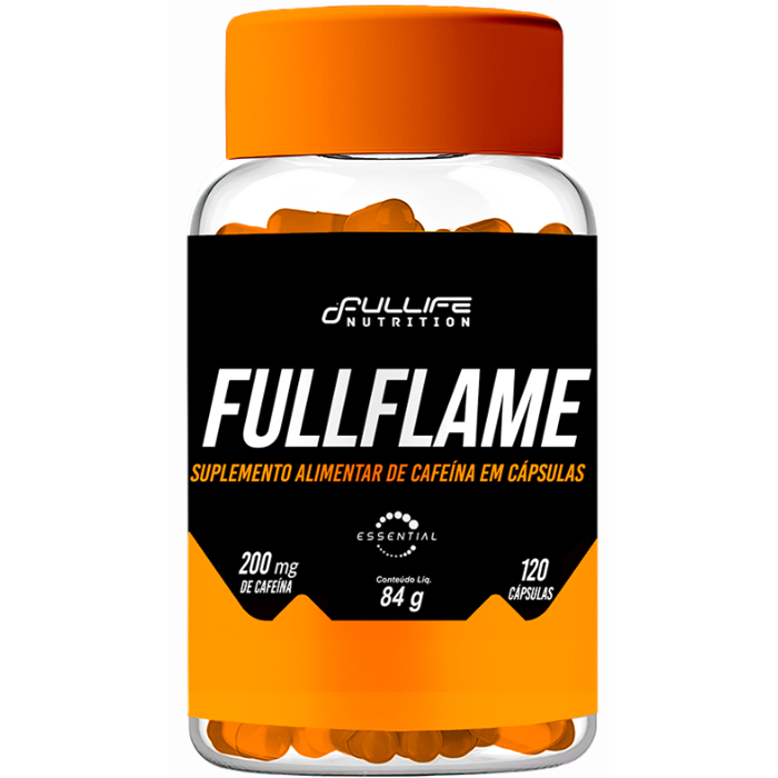 Fullflame - Cafeína 210mg - 120 Cápsulas - Fullife Nutrition - MEUWHEY