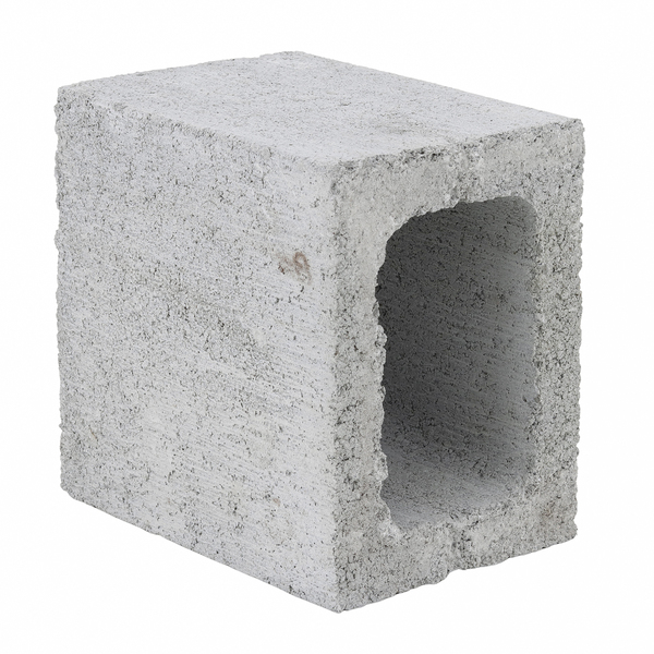Meio Bloco de Concreto Vedação Com Fundo e Sem Fundo - Construmega