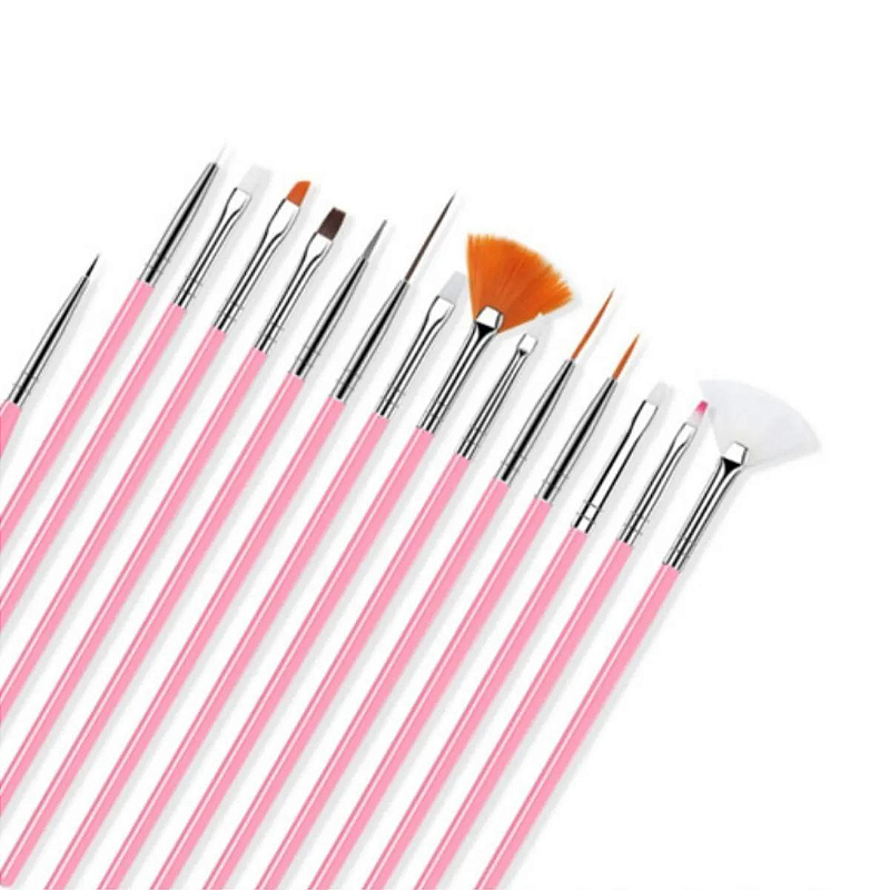 Kit Pincel para decoração Rosa - Pedrarias Sophia