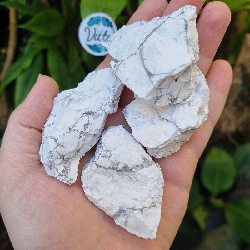 Howlita Branca Bruta - Harmonia e Paz - Vitti Pedras Naturais