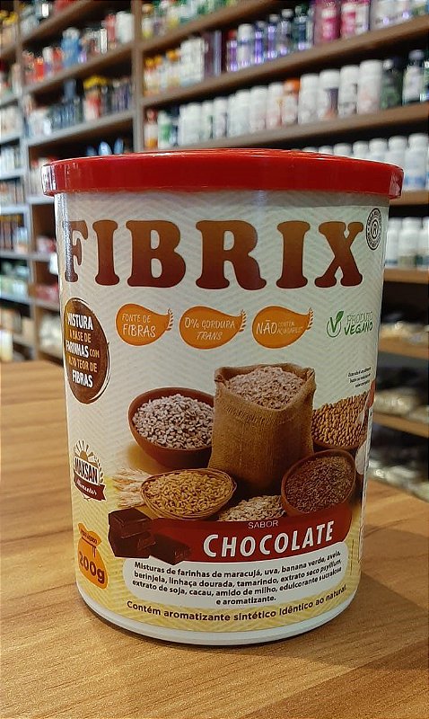 Fibrix Sabor Chocolate 200g - Maxsan - Empório Leve