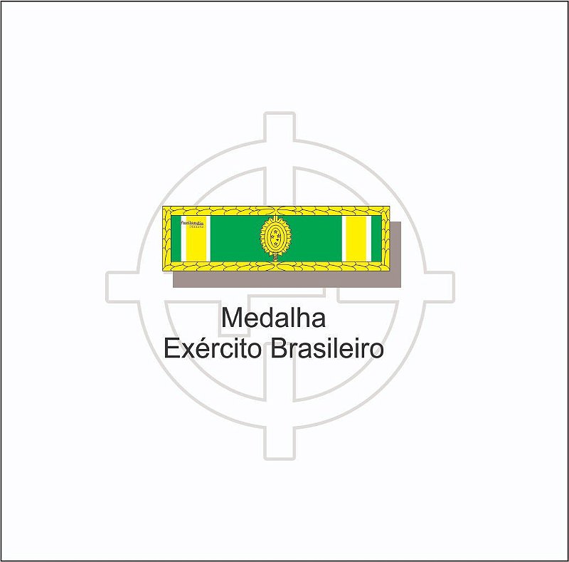 Barreta Medalha Exército Brasileiro - FUZILÂNDIA MILITARIA