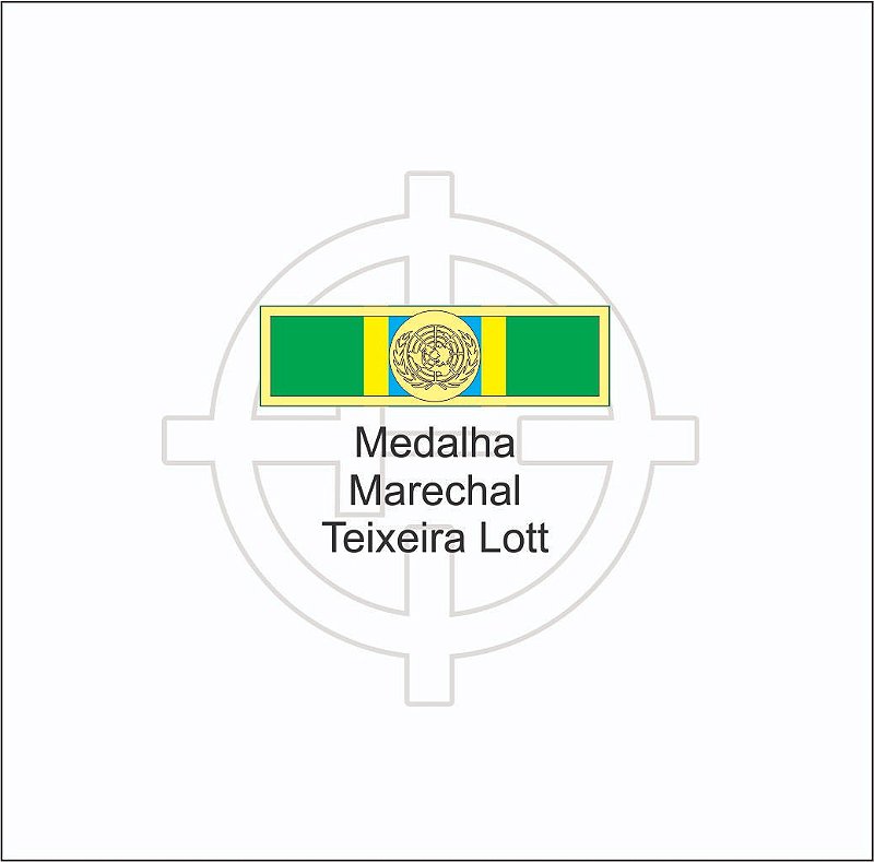 Barreta da Medalha Marechal Teixeira Lott - FUZILÂNDIA MILITARIA