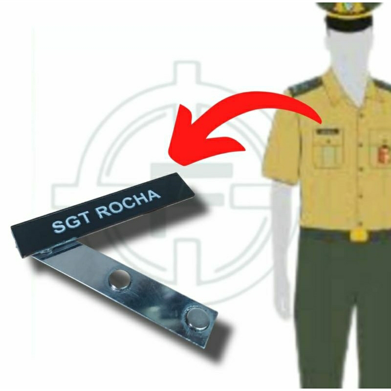 TARJETA/PLAQUETA DE IDENTIFICAÇÃO MILITAR - FUZILÂNDIA MILITARIA