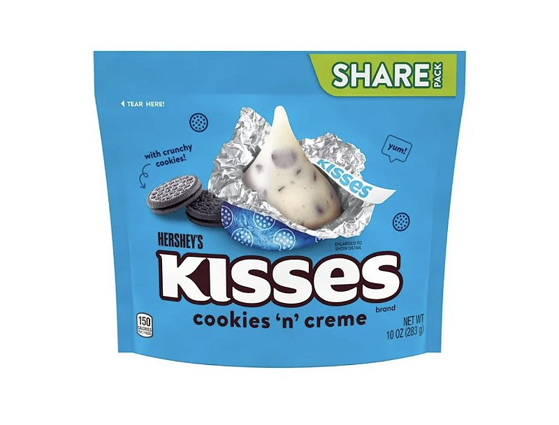 Hershey's, Kisses Cookies 'n' Creme Candy, Individually - Doce Delicias ...