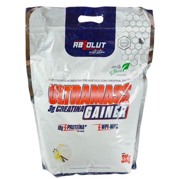 Ultra Mass Gainer 3kg (COM CREATINA) – Absolut Nutrition - Uma Vida ...