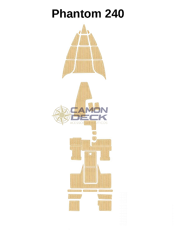 Piso Eva Phantom 240 - Tapete Eva Phantom 240 - Camon Deck