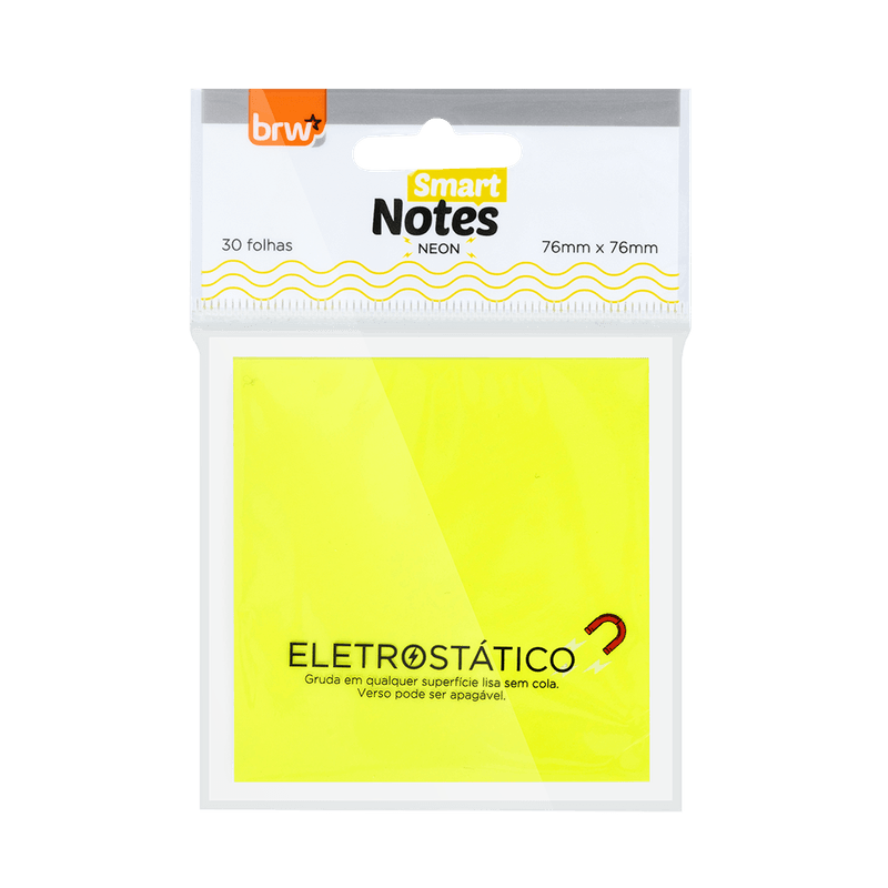 SMART NOTES NEON ELETROSTÁTICO BRW - Planet Paper Papelaria