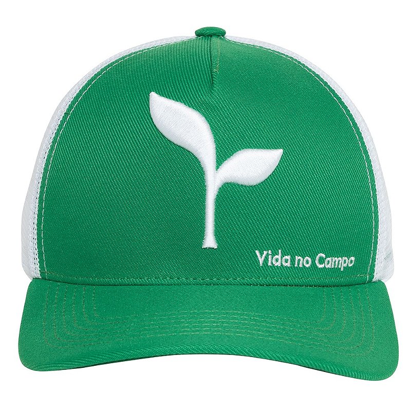BONÉ TRADICIONAL VERDE COM BRANCO - Vida no Campo | Feito para quem ...