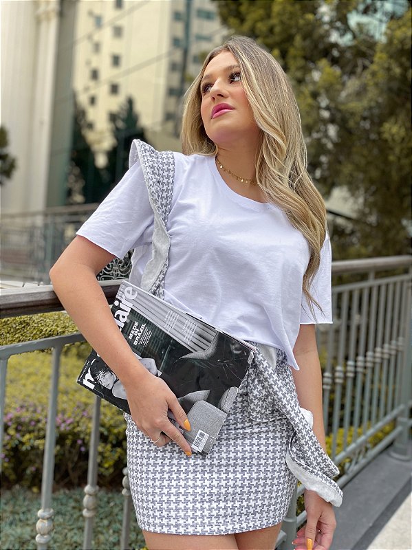 Cropped Nana Costa Basic Branco - Nana Costa