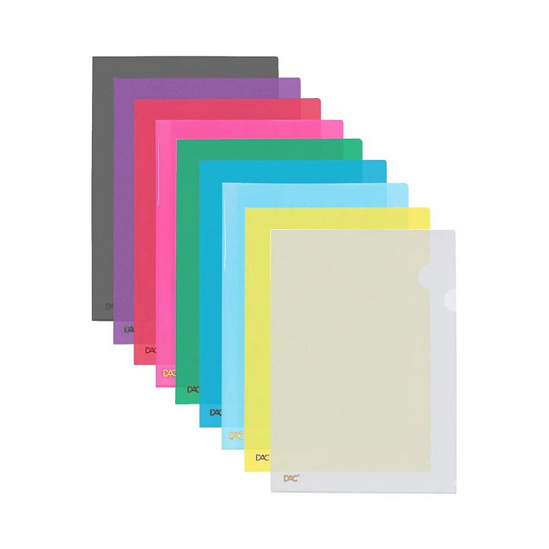 Pasta L A4 com 10 unidades - DAC - Artes e Formas | Papelaria