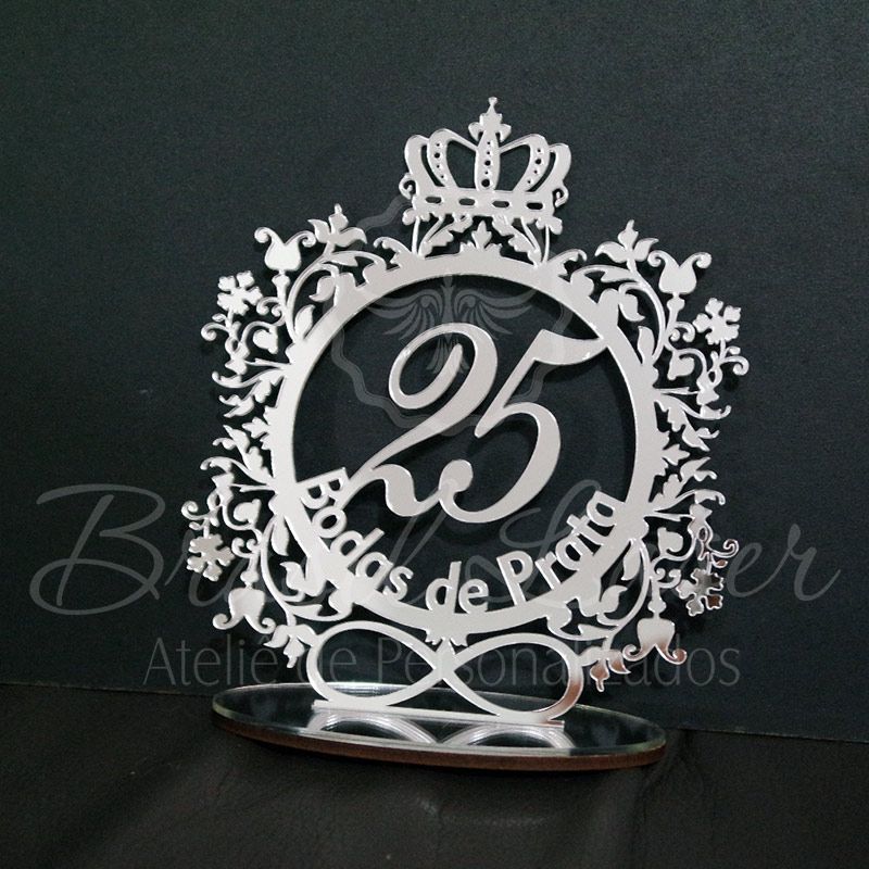 Topo de Bolo Personalizado - Brasillaser Ateliê de Personalizados