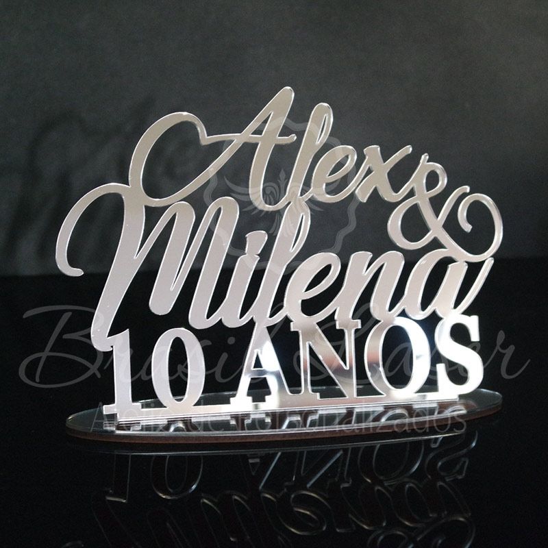 Topo de Bolo Personalizado - Brasillaser Ateliê de Personalizados