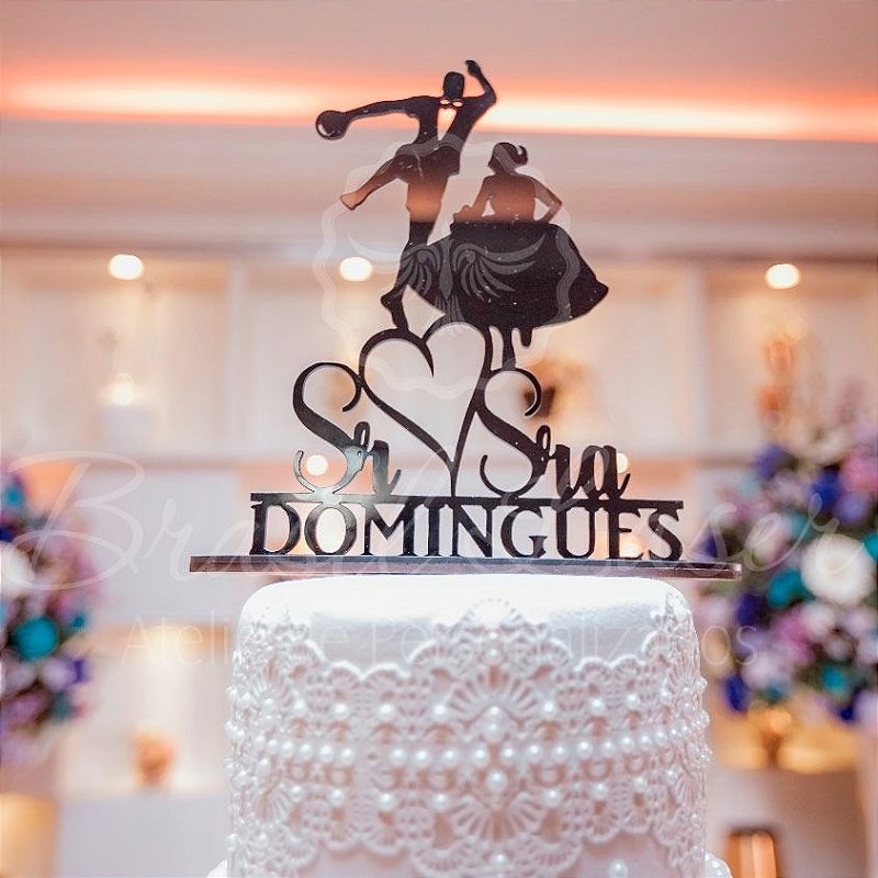 Topo de Bolo Personalizado - Brasillaser Ateliê de Personalizados