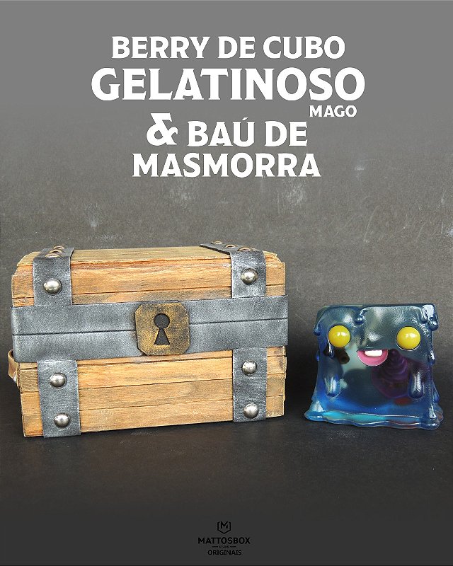 COMBO: Berry de Cubo Gelatinoso azul com o Baú da Masmorra - Loja MattosBox
