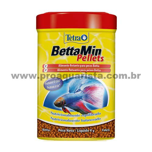 Tetra BettaMin Pellets 4g (sachê) - Pró-Aquarista