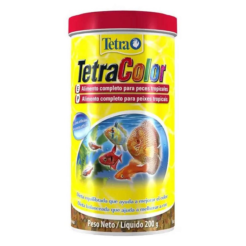 Tetra Color Flakes 200g - Pró-Aquarista