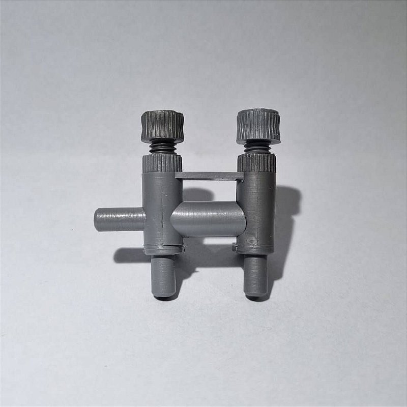 Delfin Divisor de Ar Expansível (1 passagem + 1 terminal) - Pró-Aquarista