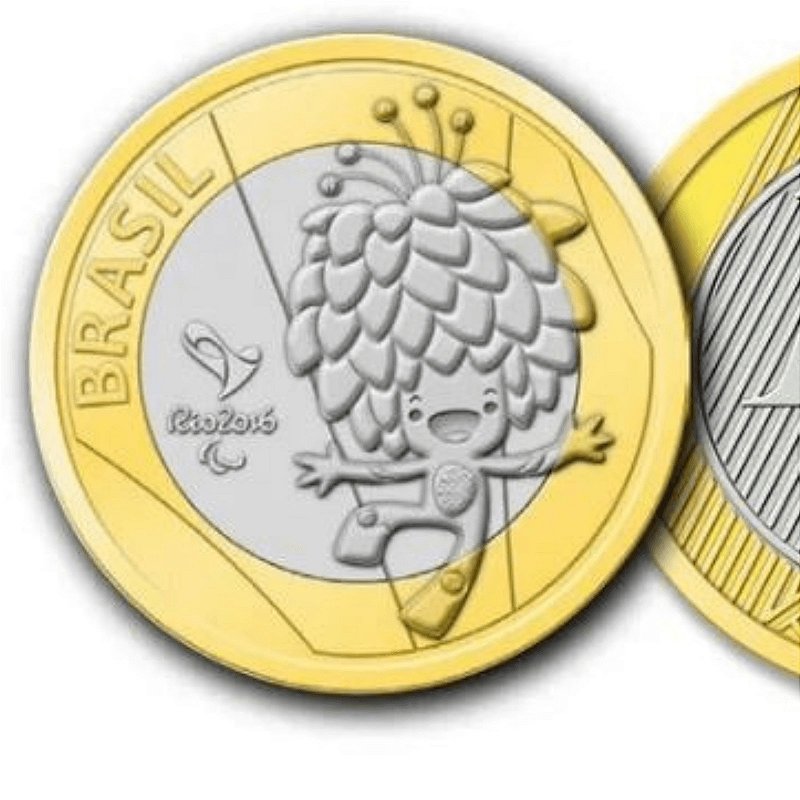 Moeda mascote Tom moeda olimpíadas rio 2016 - Mini71 na Web