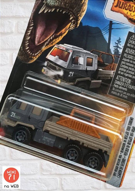 Matchbox Jurassic World Dominion Off-Road Rescue Rig | Grigio Opaco ...