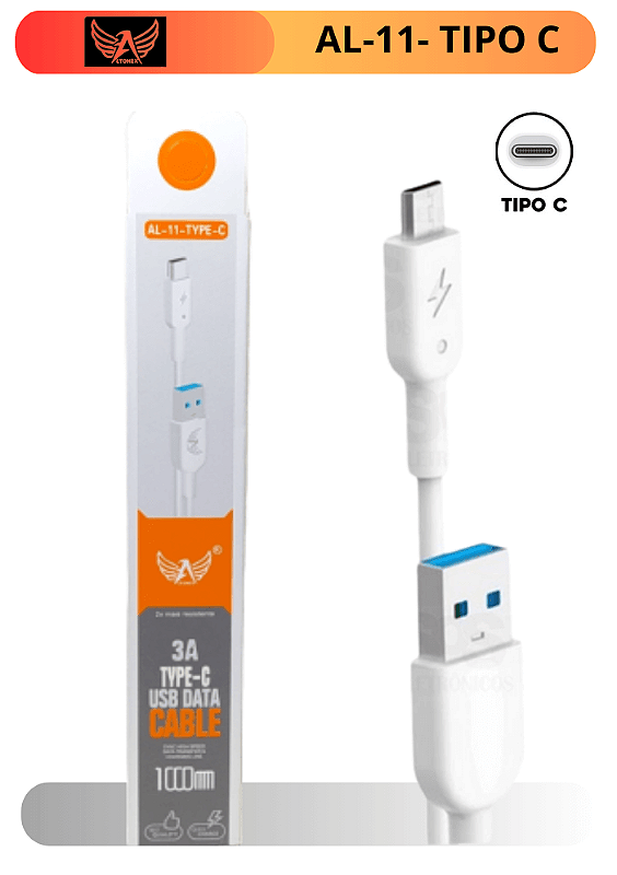 Cabo de dados Altomex TPC AL-11-TYPE-C 1 Metro - Mini71 na Web