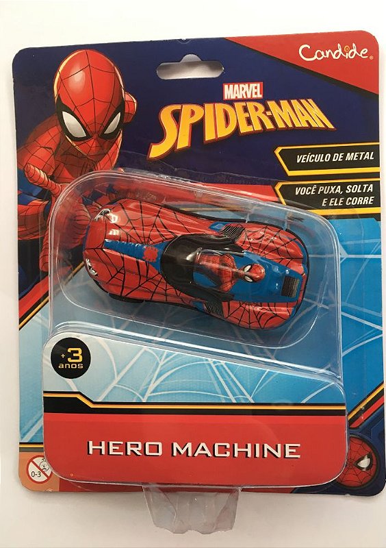 Marvel - spider man carrinho com fricção pull back - va - Mini71 na Web